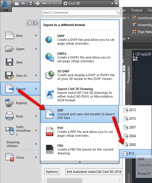 Export labels to a text file