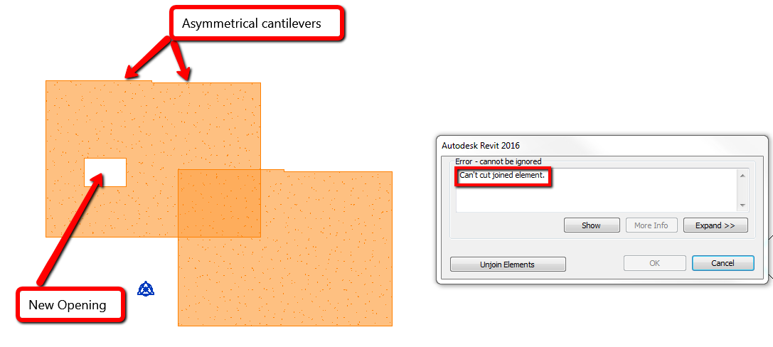 Revit Error “Can't cut joined element.” when editing structural floor ...