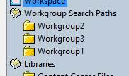 工作组搜索路径的排序顺序在项目和 Inventor 中的文件打开对话框中不同