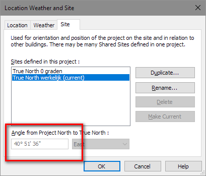 Revit project units don't change units of Angle from Project North to ...