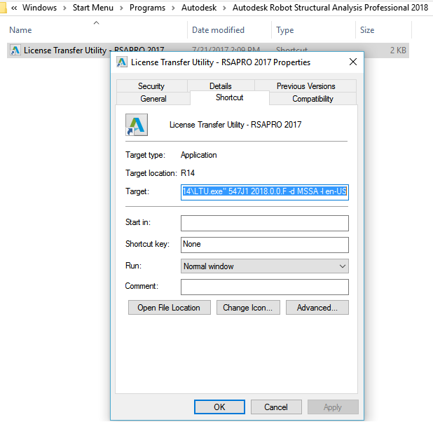 License Transfer Utility (LTU) for Autodesk Robot Structural Analysis ...