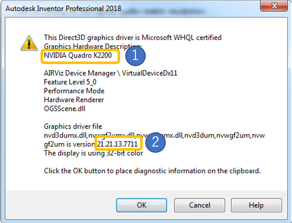 How do you find the graphics device and driver being used and if it is ...