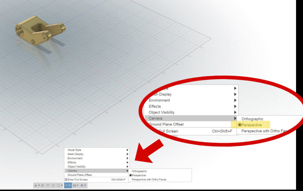 Perspective of Fusion 360 model seems different than SketchUp