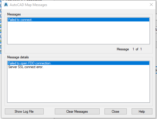 WMS or WFS connections show Server SSL connection error in AutoCAD Map ...