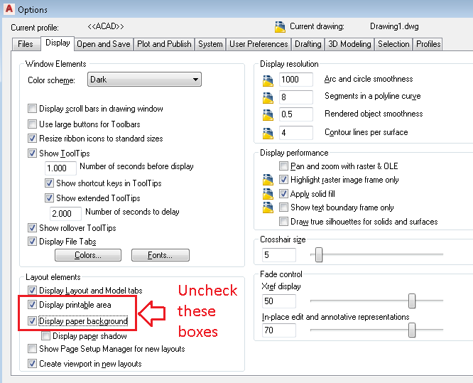 AutoCAD Error Cannot Set Paper Space Limits When Paper Margins Or Background Are Displayed