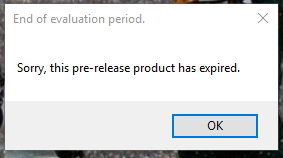 "Sorry, this pre-release product has expired" when starting AutoCAD