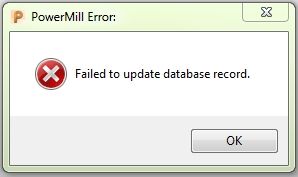 Autodesk PowerMill Tool database failed and not working
