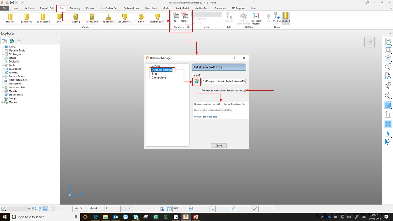 Autodesk Powermill Tool Database Failed And Not Working 9527