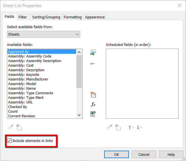 Revit Sheet List And Plotting Sheets From A Linked Model Revit 