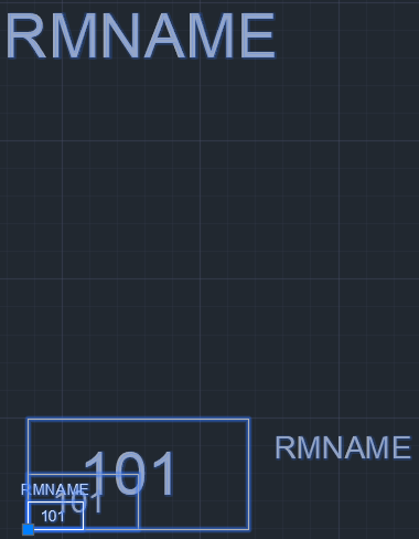 Annotative room tag text shifts away from block geometry in AutoCAD