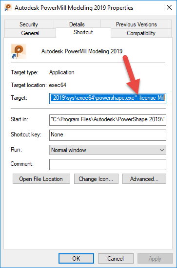How to create a desktop icon for PowerMill Modeling 2019