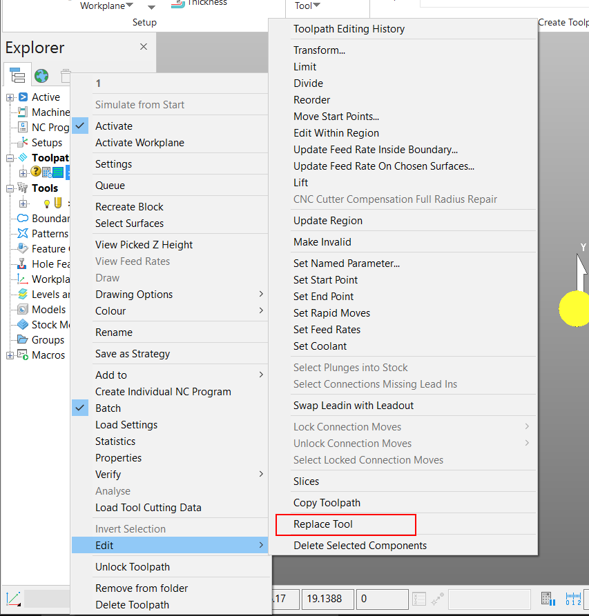 How to change a tool without recalculating a toolpath in PowerMill