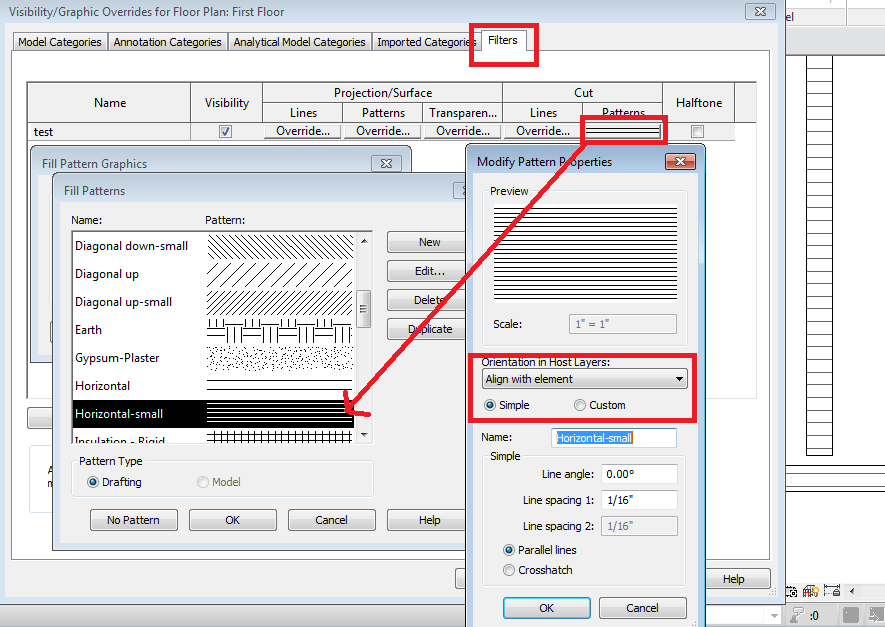 Hatch Pattern Applied To Wall Is Not Aligned Correctly In Revit Revit 