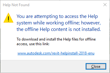 Broken link and outdated information while working offline in Revit ...