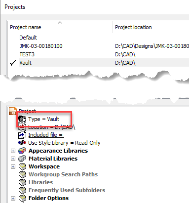 Vault Browser not displayed in Inventor