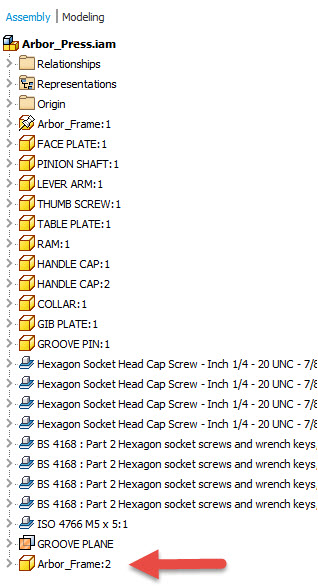 Unable to rearrange work features and component patterns in assembly ...