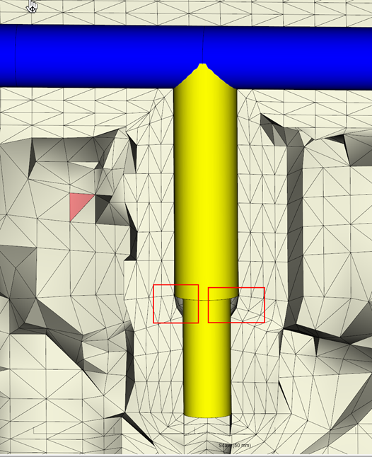 How to model two step baffle in Moldflow