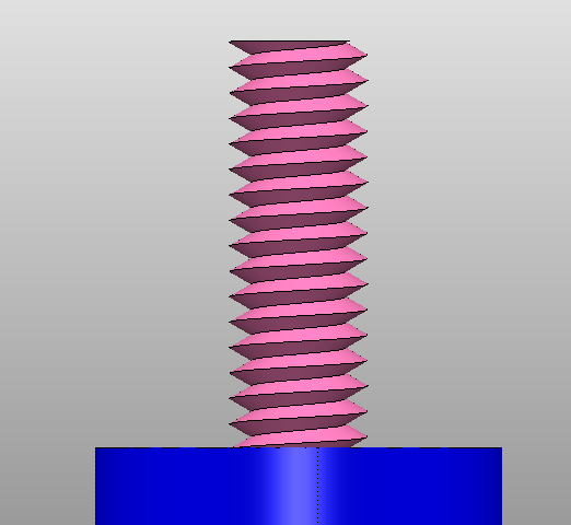 How to create an external thread toolpath in PowerMill