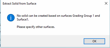 "No solid can be created based on surfaces" when extracting solid from ...