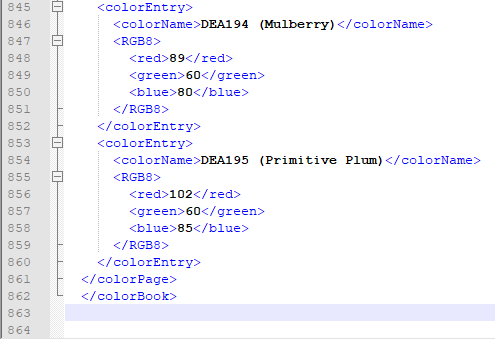Color Books don't load in AutoCAD after adding custom Color Book (ACB ...
