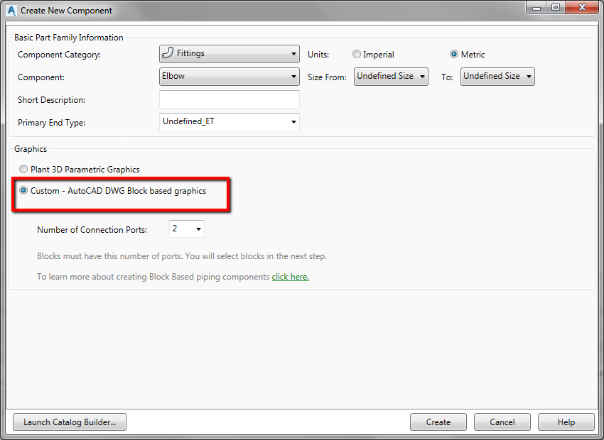How To Create A Custom Part In AutoCAD Plant 3D Using An AutoCAD Block 