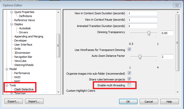 Clash detection with point cloud hangs or causes crash in Navisworks