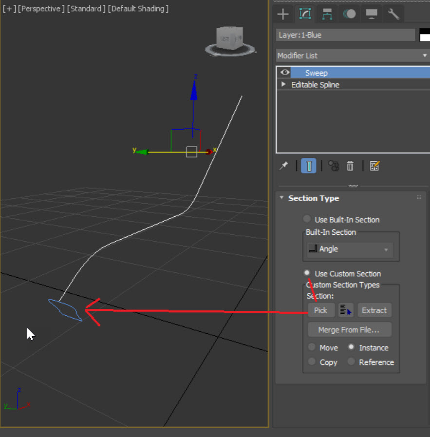How to model and create a handrail for a spiral staircase in 3ds Max