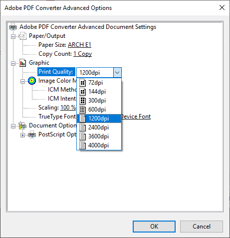 Plotting to Adobe PDF from Autodesk software takes a long time, hangs ...