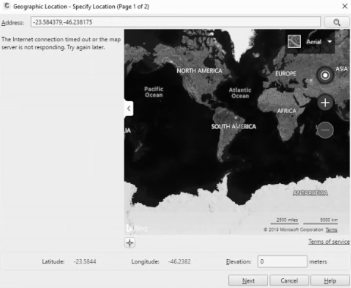 "Cannot load online maps" error message appears while trying to load Bing Maps in AutoCAD Products