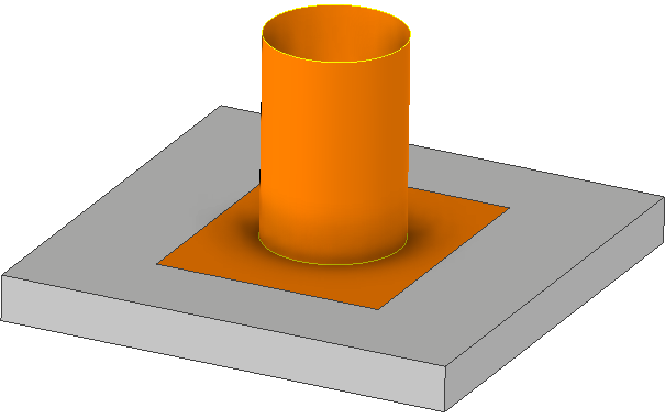 How to connect shells to face of a solid in Nastran