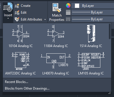 Unable to insert blocks from the Ribbon pull-down in AutoCAD