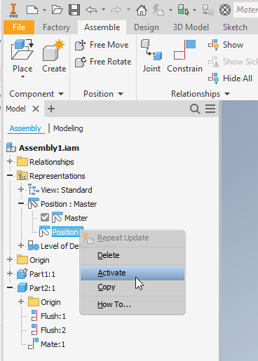 Update stuck in derived Inventor part when derived from Positional ...