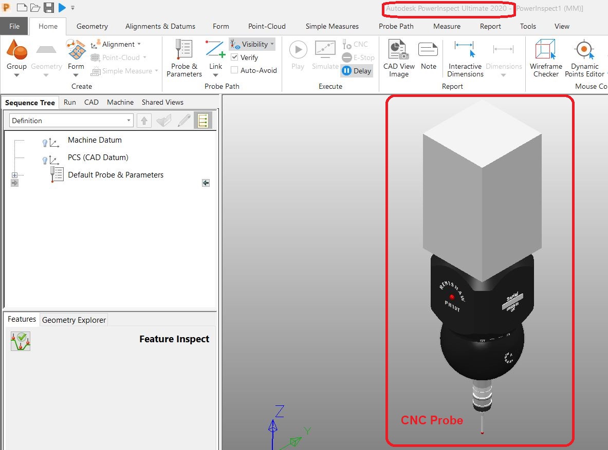 Por que está mostrando o apalpador Renishaw CNC CMM após conexão manual ...