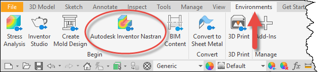 Cómo iniciar o activar Inventor Nastran (o Nastran In-CAD) después de la instalación