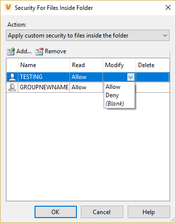 How to reset and apply custom security to file(s) inside a Vault ...