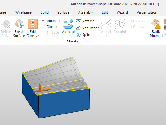 Why does Powershape fail to turn selected surfaces into a one single solid.
