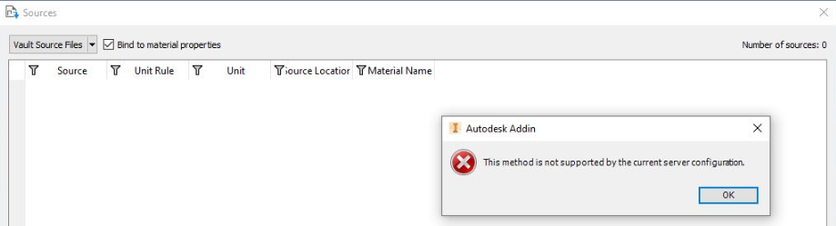 "This method is not supported by the current server configuration." if get an file from Vault ...