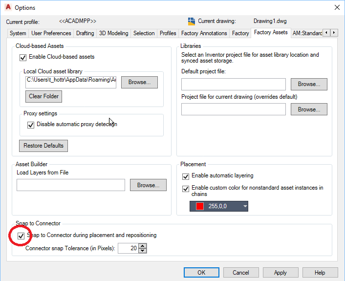  AutoCAD Factory Design Utilities MOVE ROTATE 