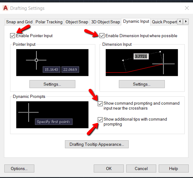 Come Abilitare O Disabilitare L input Dinamico In AutoCAD AutoCAD 