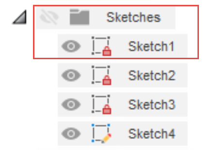 A body, sketch, or component is not visible in Fusion