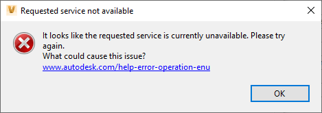"Requested service not available..." when clicking "Configure" in the Collaborate tab in Vault ...