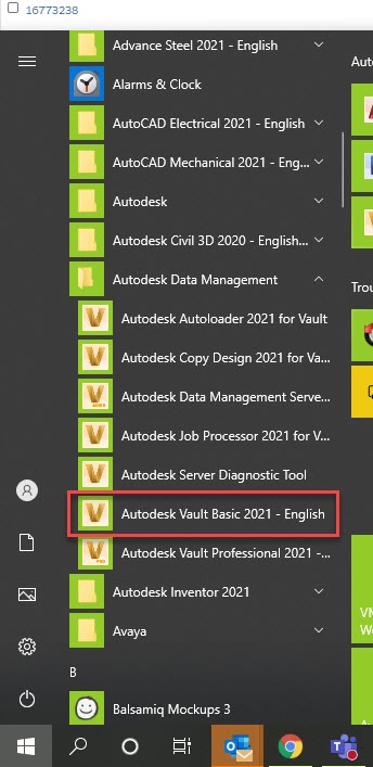After installing Vault Professional 2021 (Client) Or later, the Vault Basic client is also installed