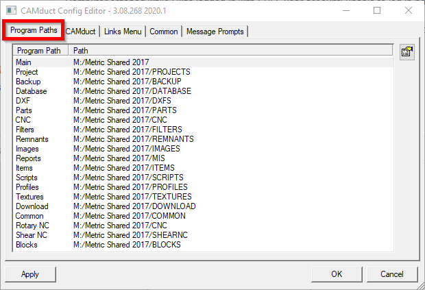 How to locate the Fabrication Configuration folders
