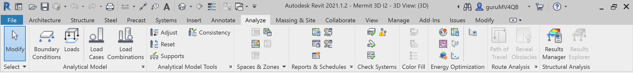 Lighting and Solar Analysis icons not showing in the Analyze tab within ...
