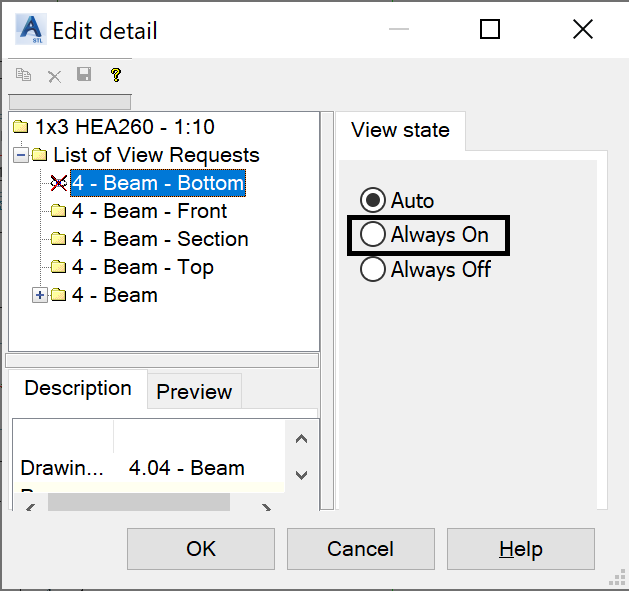 Not all views from drawing style definition are drawn as standard in ...