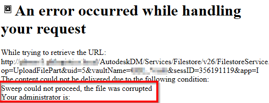 "The server returned the following information: The remote server returned an error: (500 ...