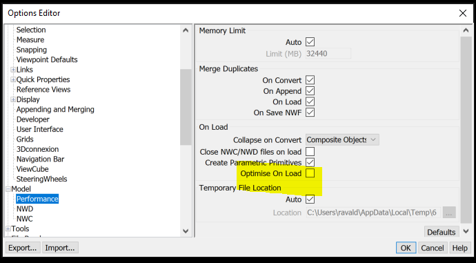 Crashing during model navigation in Navisworks