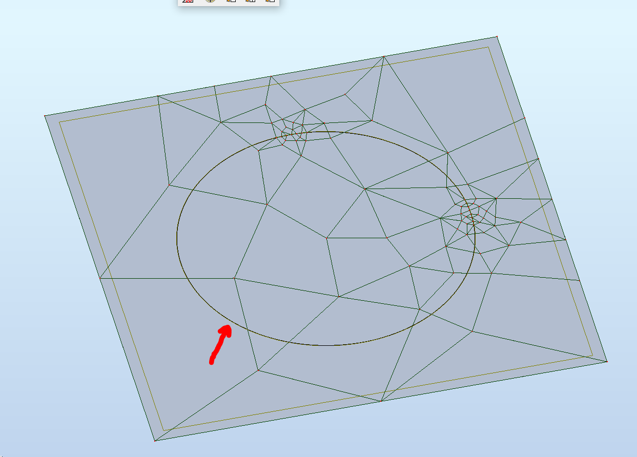 Opening ignored while slab meshing in Robot Structural Analysis