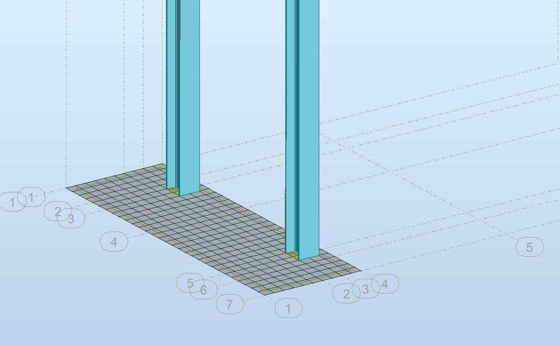 如何在 Robot Structural Analysis 中获得由一个基础支撑的多个柱的总反作用力