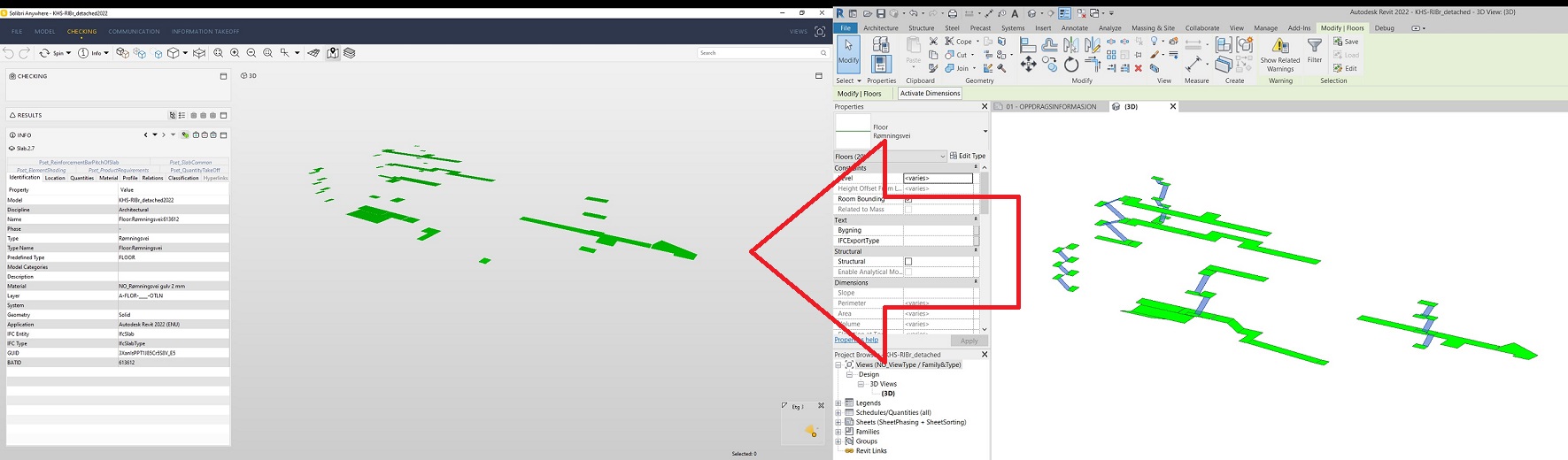 Sloped floors not exported to IFC from Revit